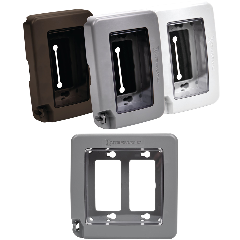 Intermatic WP6000BR 1Gang Waterproof Low-Profile In-Use Cover, Vertical ...