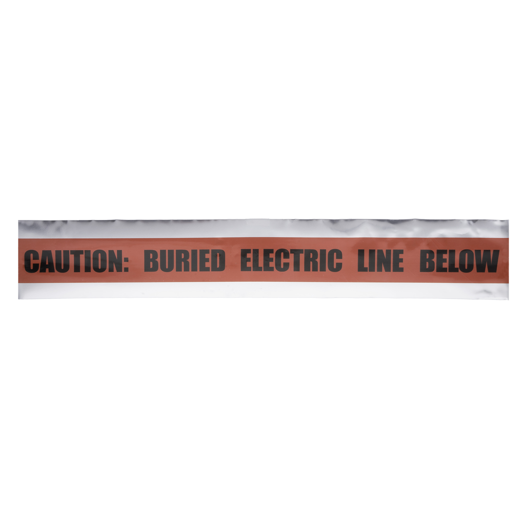 NSI ULTD-327 1000 Foot x 3 Inch Red Caution Buried Electric Line Below Legend Detectable ...