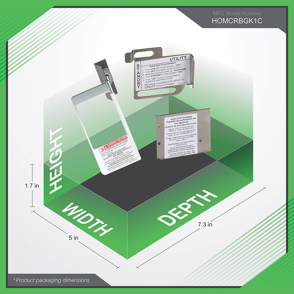 Square D HOMCRBGK1C 2-Pole NEMA 3R Load Center General Circuit Breaker ...