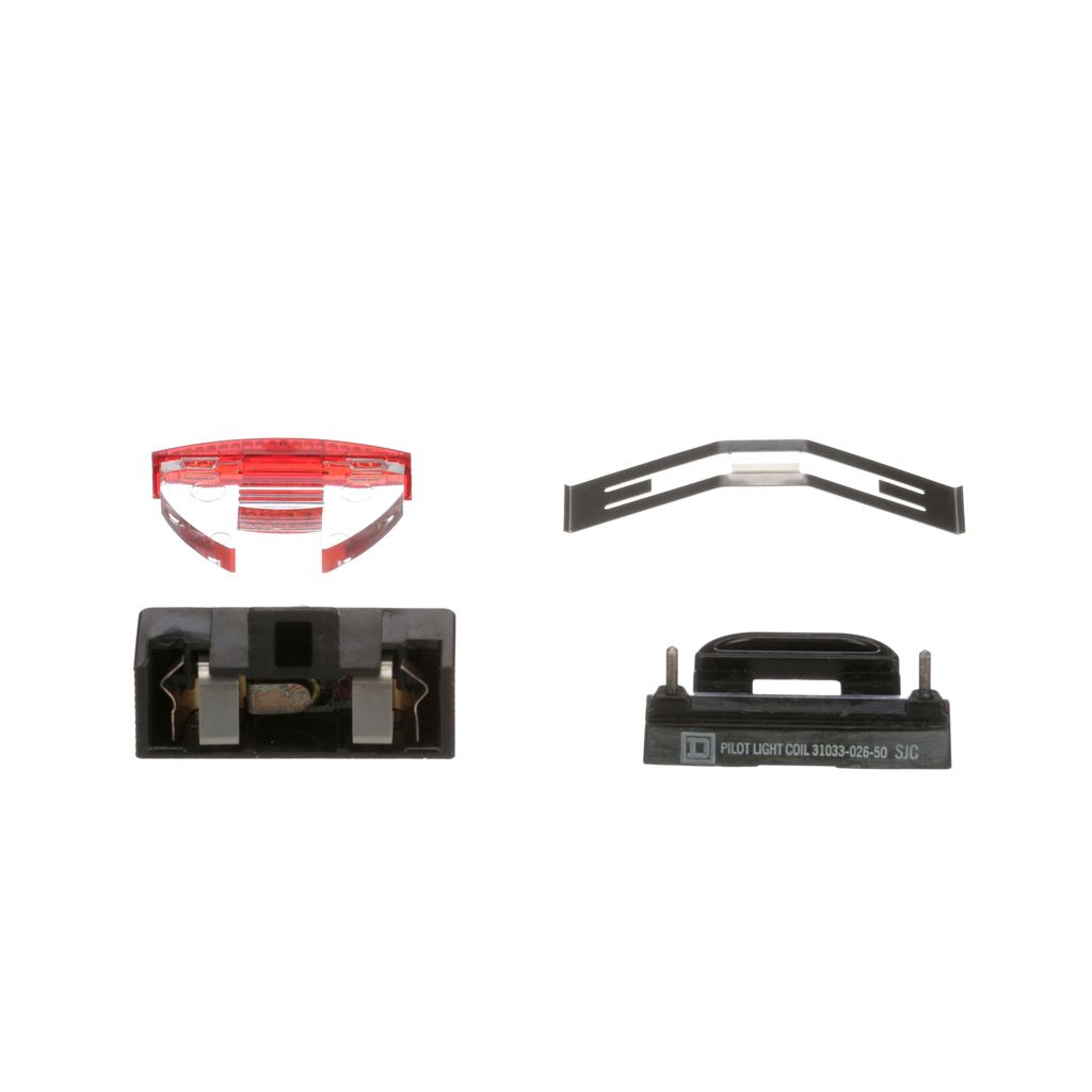 NEMA Motor Starter and contactor, Type S, pilot light kit, red and ...