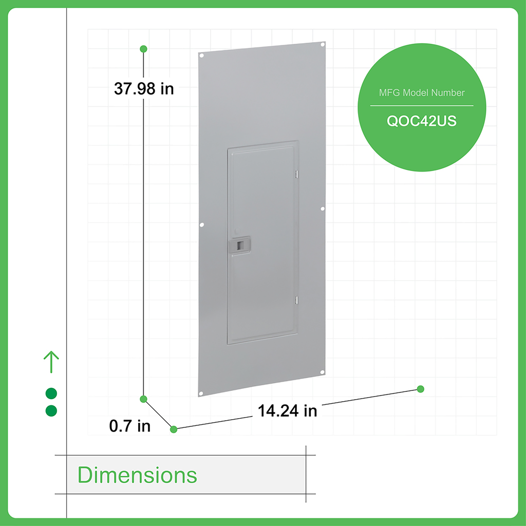 Square D QOC42US Load Center Cover | Viking Electric