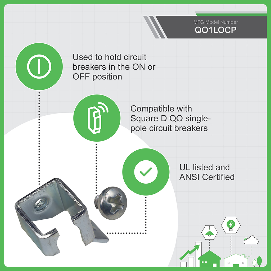Square D QO1LO QO 1P Handle Clamp | Capital Electric Supply