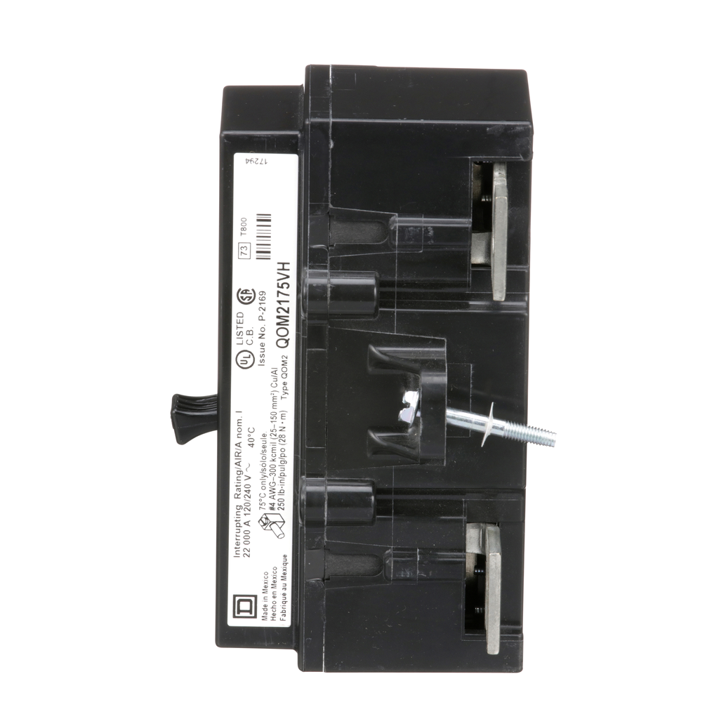 Square D QOM2175VH Main Circuit Breaker 175A 120/240V 1Ph 2P , Bolt-On ...