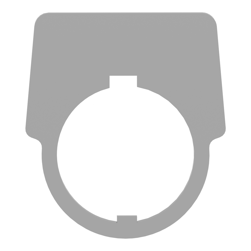 Square D 9001KN300 44 x 50 mm Aluminum Blank Push Button Standard ...