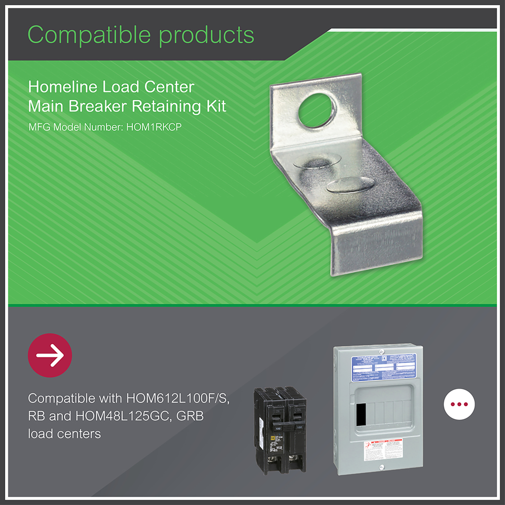 Square D HOM1RK Load Center Retaining Kit | Capital Electric Supply