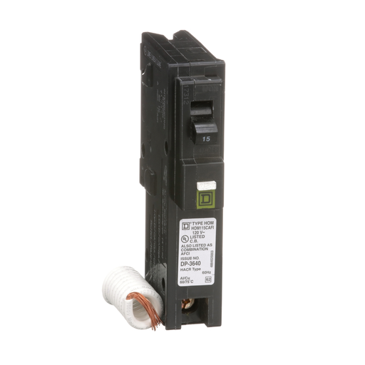 HOM115CAFI - Mini circuit breaker, Homeline, 15A, 1 pole, 120VAC, 10kA ...