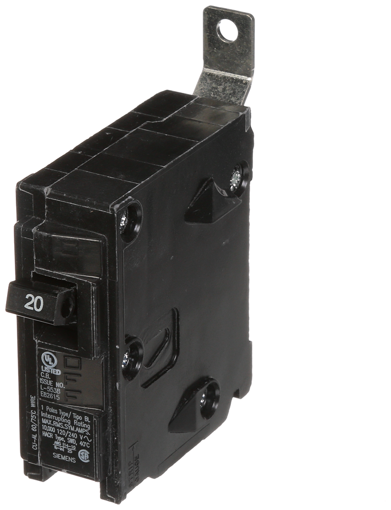 Siemens B120 1-Pole 20 Amp 120 Volt 10 K Circuit Breaker | Cooper Electric