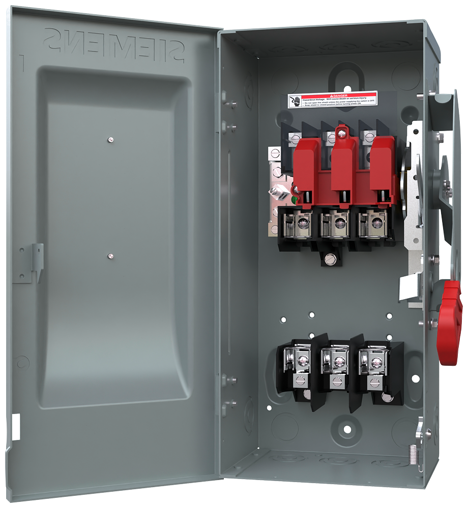 Siemens HF362 480/600 VAC 250/600 VDC 60 Amp 3-Pole 3-Wire NEMA 1 Heavy ...