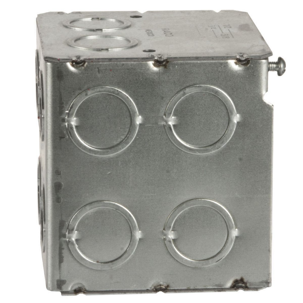 Raco 256 3-3/4" Square Box, Large capacity, Welded, 3-1/2" Deep, (16) 1 ...