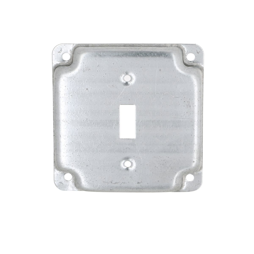 Raco 800C 4" Steel Square Exposed Work Cover, 1 Toggle | World Electric ...
