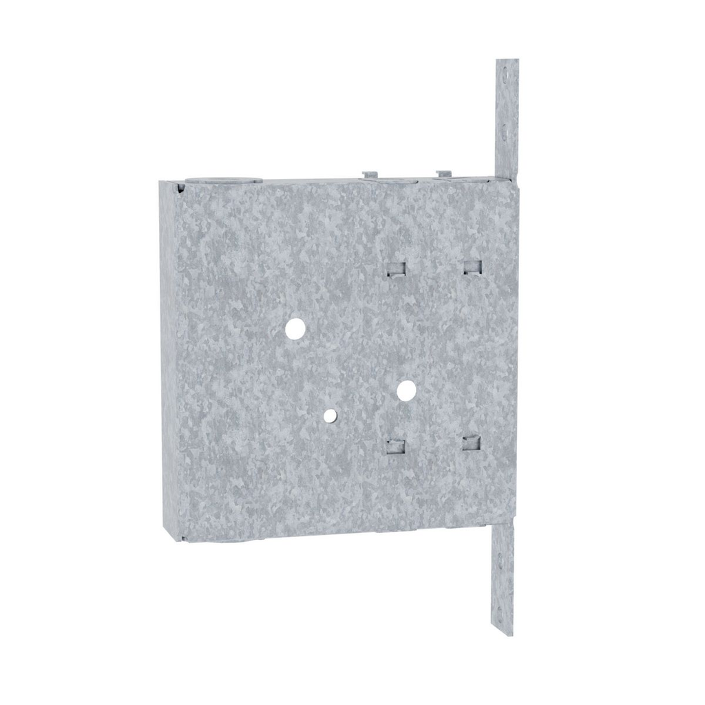 Raco 418 4" x 4" Switch Box, Nongangable, 1" Deep, Two 1/2 in KO's ...