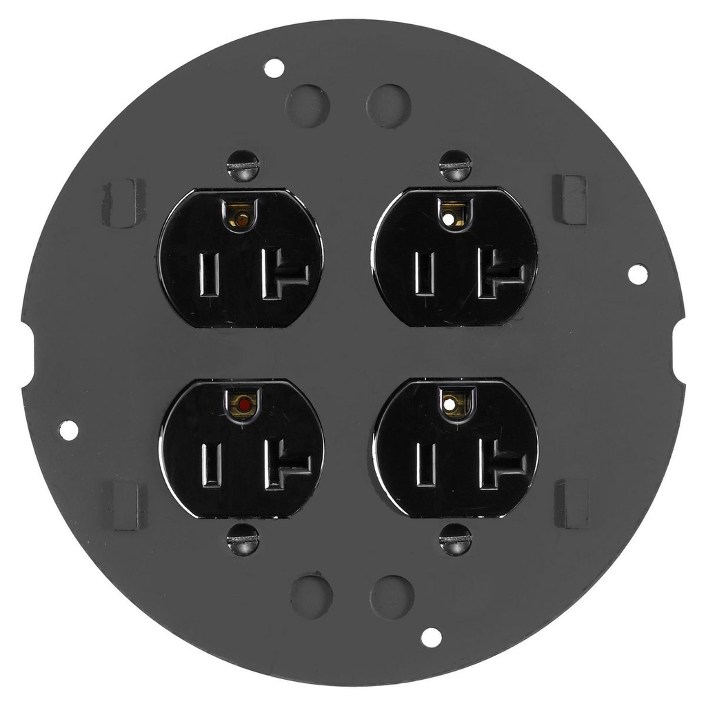 Hubbell S1SPDU Duplex/Duplex Concrete Floor Box Fire Rated Poke-Through ...