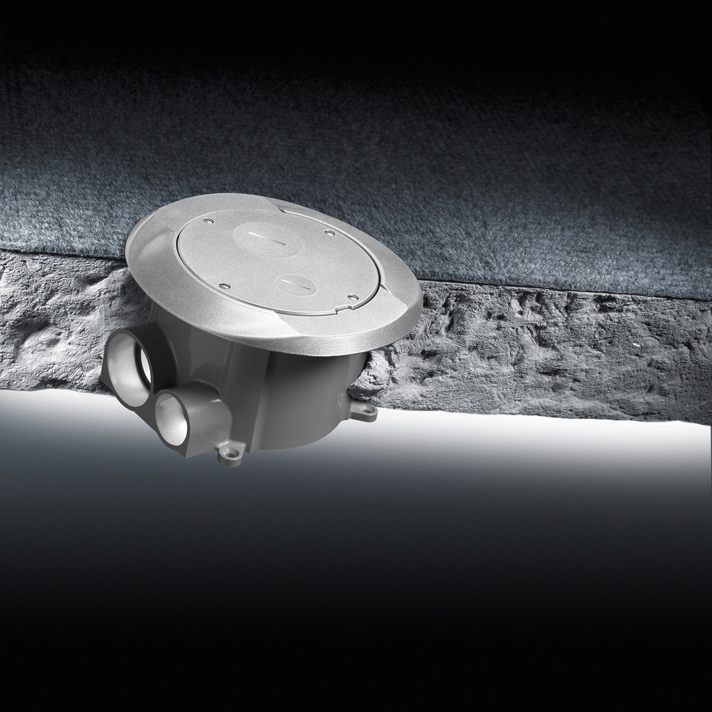 Hubbell S1PFB 100 In? Plastic Round Floor Box | Cooper Electric