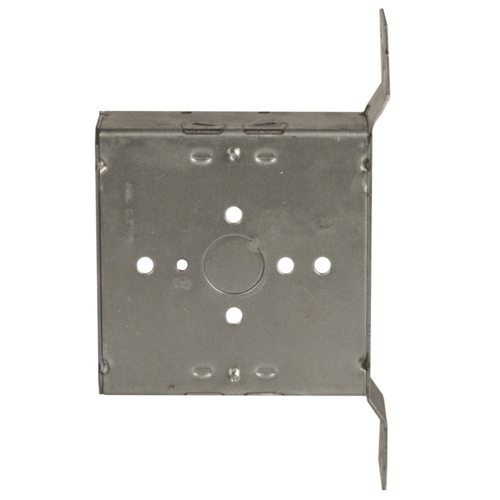 Raco 223 4" Square Box, Welded, 1-1/2" Deep with NMSC Clamps, Three 1/2 ...