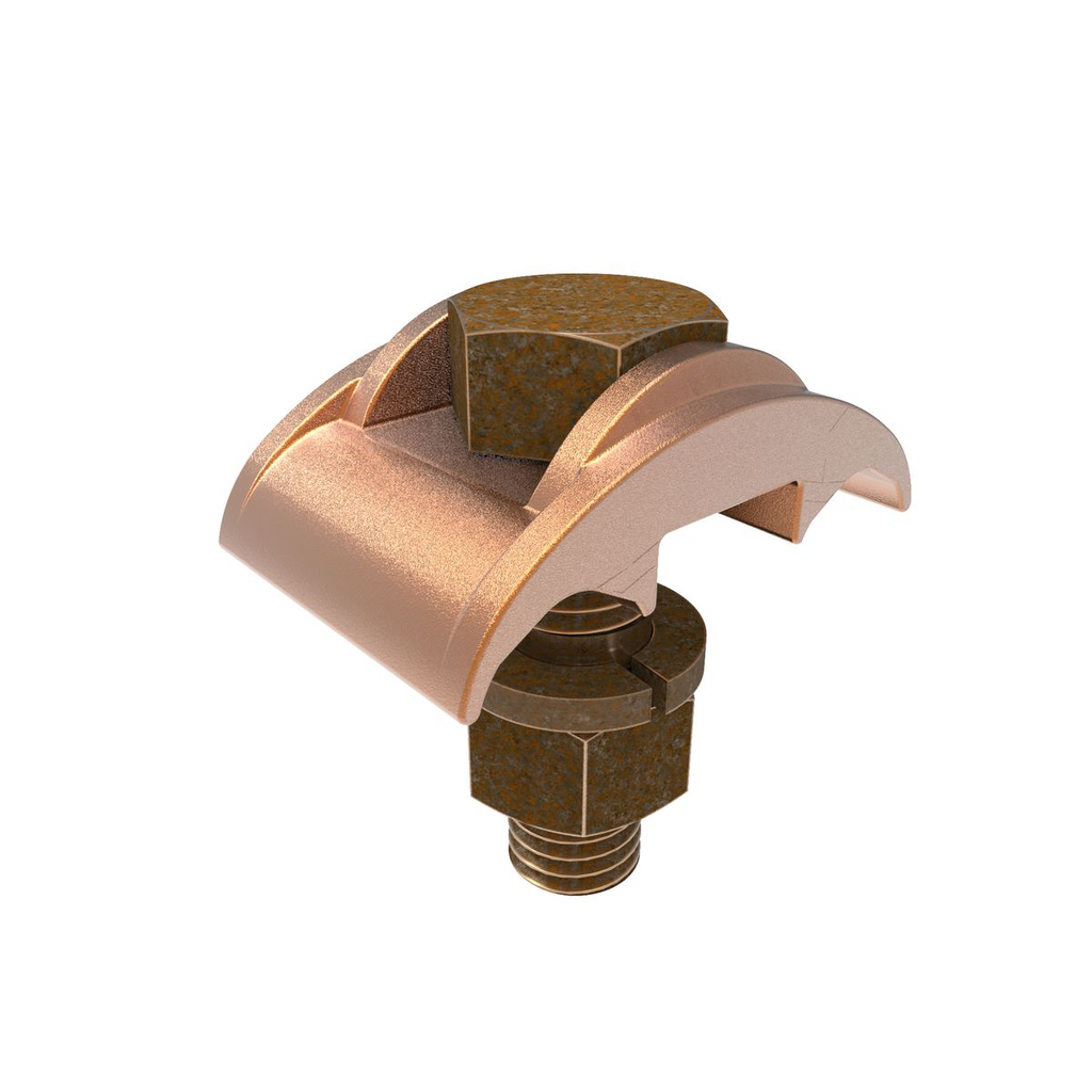 Burndy GCM29 Mechanical Grounding Connector, 2 Cables to 1/4" Thick Bar ...