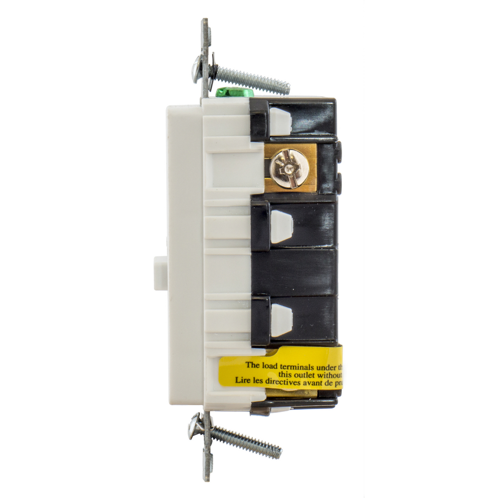 Hubbell GFRST20W 20A GFCI Receptacle, Self-Test, 125V 2P3W - White ...