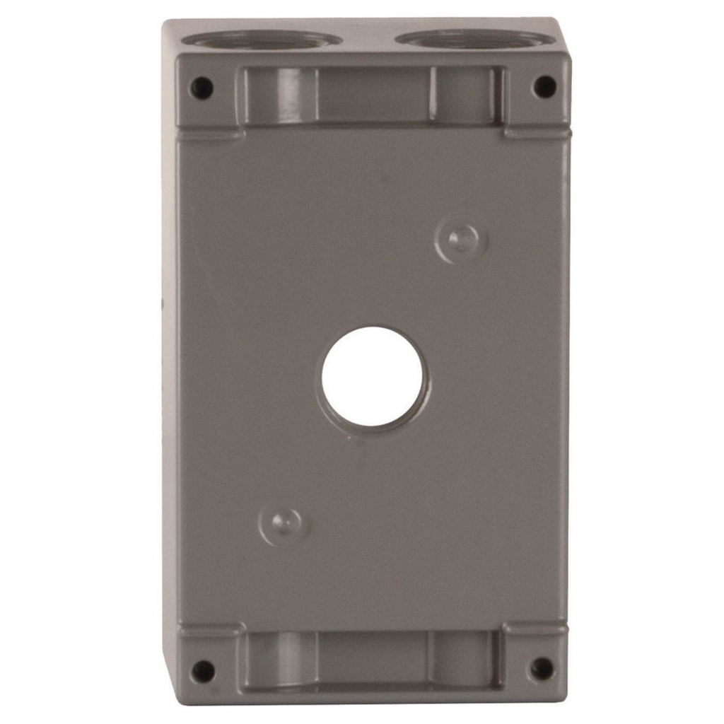 Raco 5322-0 Single Gang Weatherproof Box, (5) 1/2" Outlets | World ...