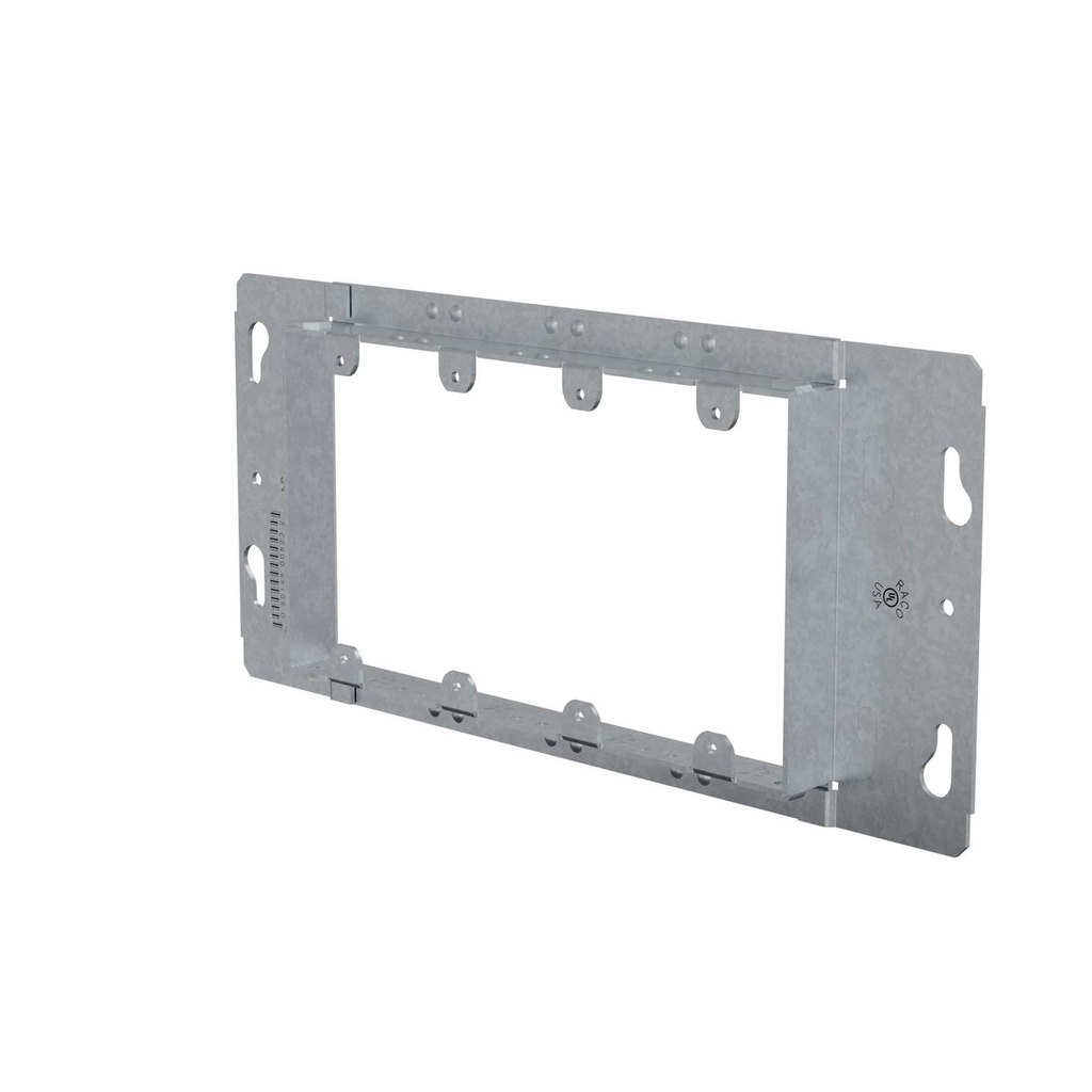 Raco 823 Steel Gang Box Mud-Ring, 4 Device, Raised 3/4" | World ...