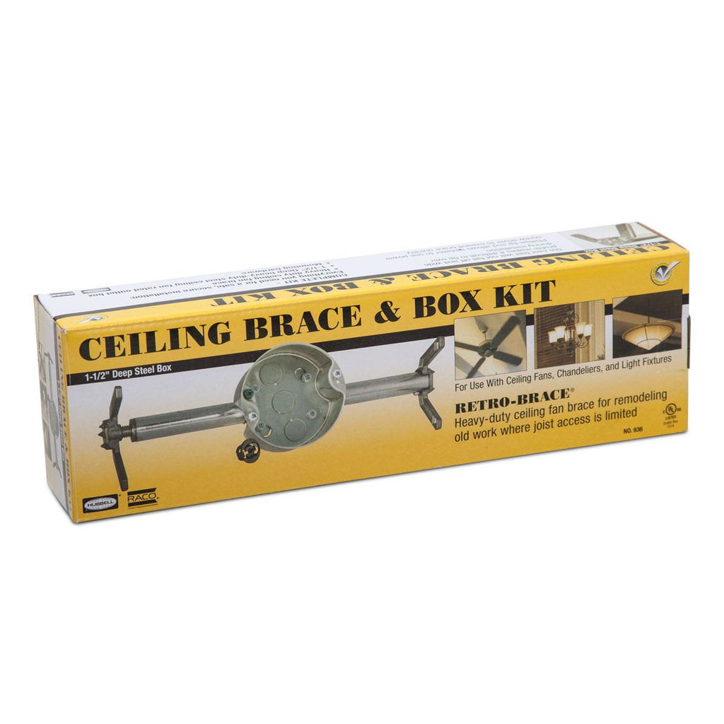 Raco Octagon Ceiling Fan Box With Old Work Brace | Shelly Lighting