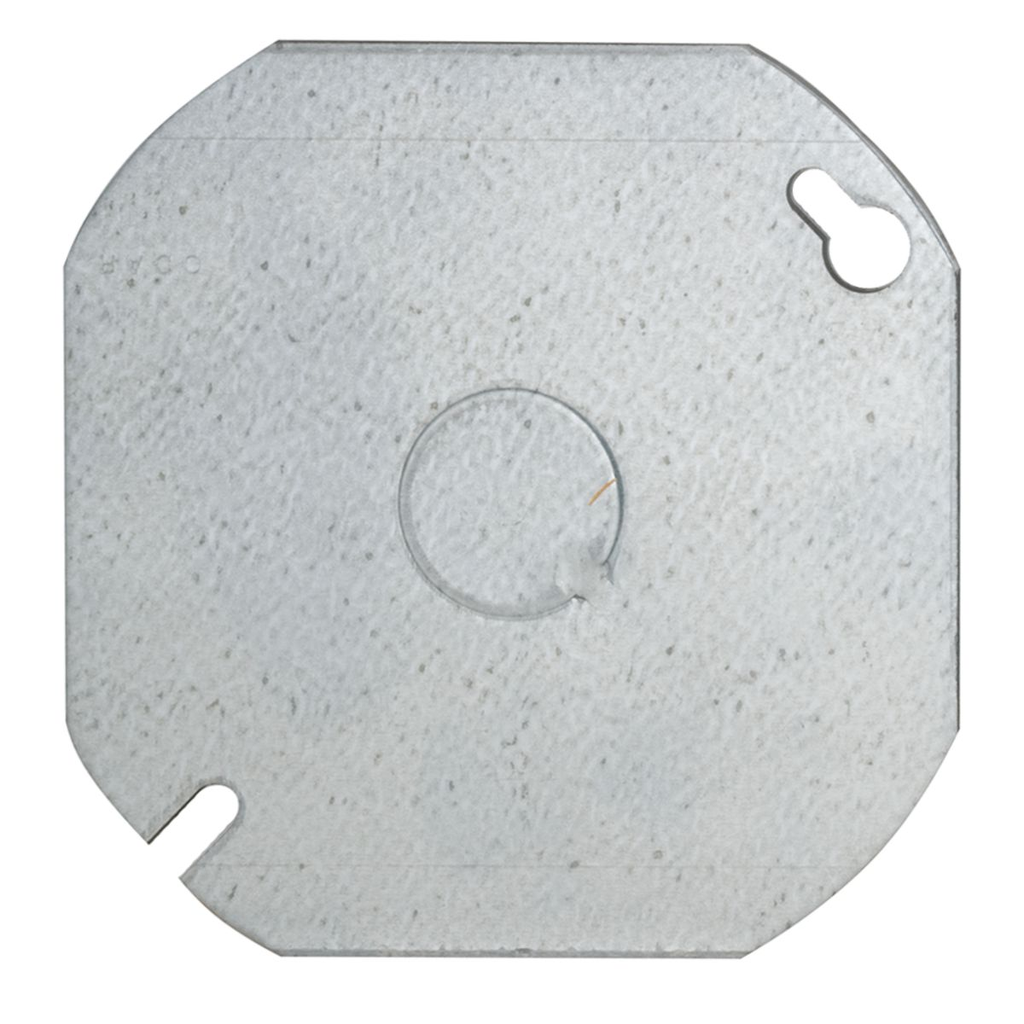 Raco 724 4" Octagon Cover, 1/2" Knockout in Center | Quality Electrical ...