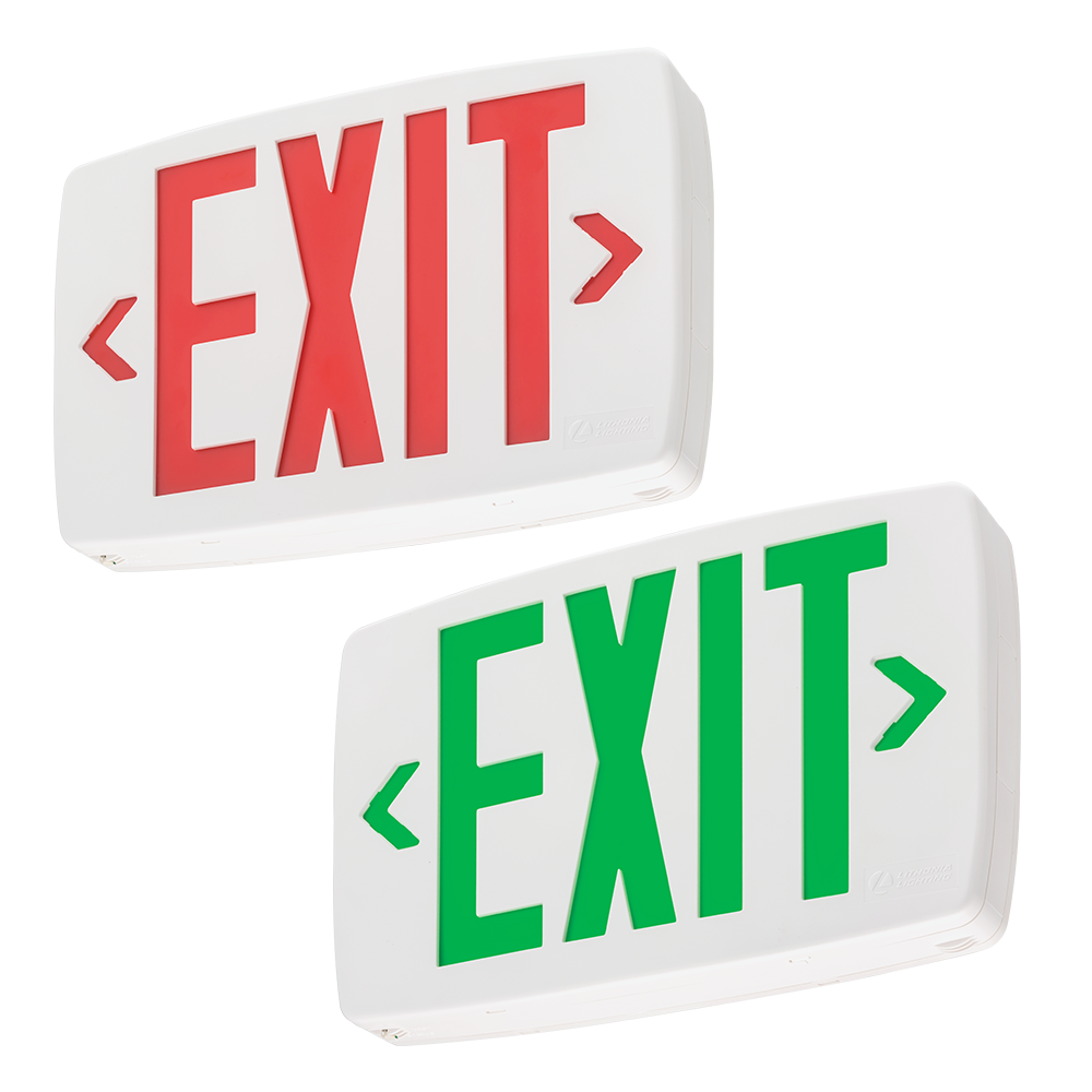 Lithonia LQM-SW3R-120/277-ELN 120/277v LED Exit Sign w/Red Letters ...