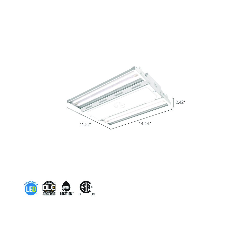 Lithonia CPHB-15LM-MVOLT-50K Compact Pro™ Industrial 14" LED High Bay ...