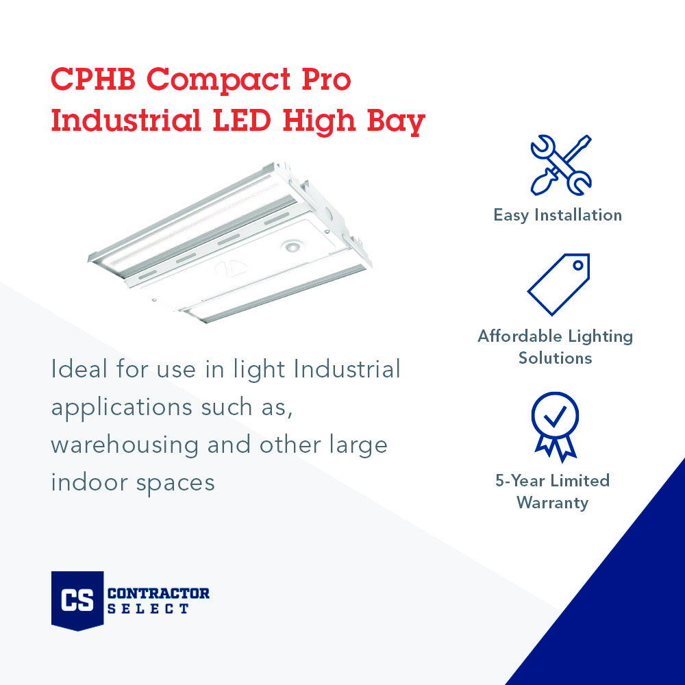 Lithonia CPHB-18LM-MVOLT-50K Compact Pro™ 14" Industrial LED High Bay ...