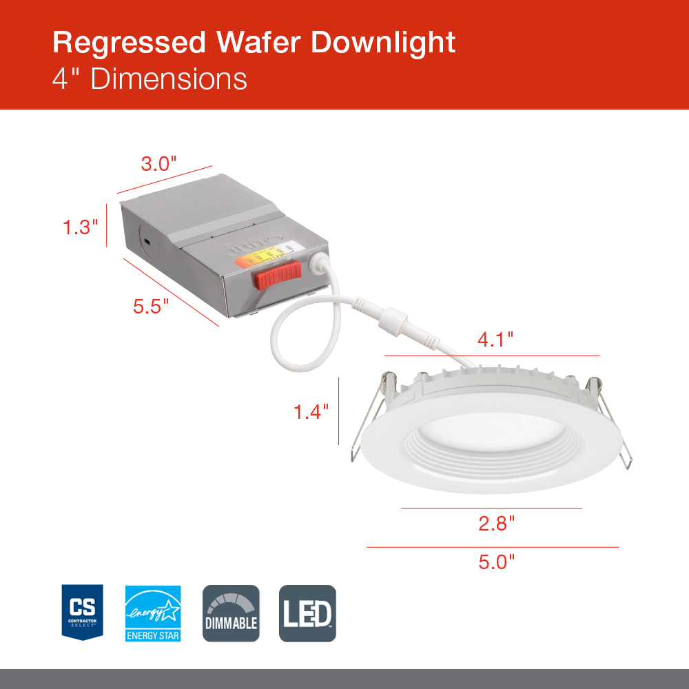 LITH WF4-REG-SWW5-90CRI-MW-M6 4-IN REGRESSED SWITCHABLE DOWNLIGHT ...