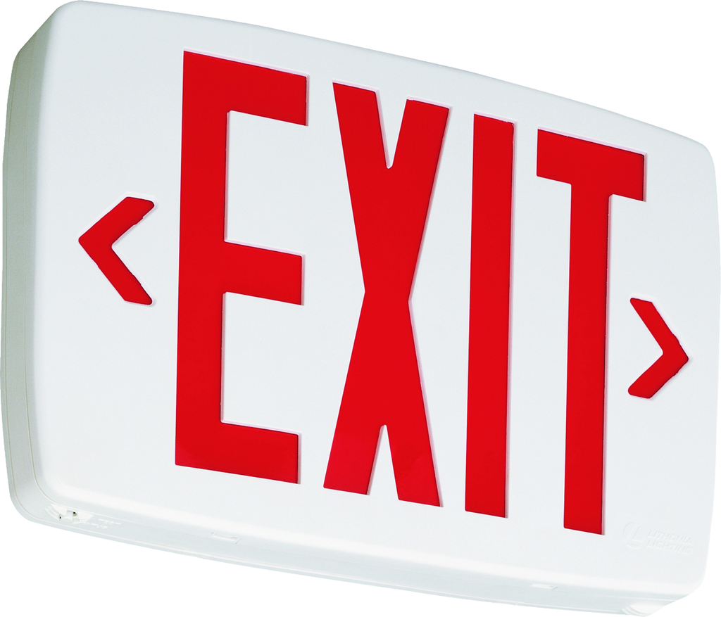 Lithonia LQM-SW3R-120/277-ELN 120/277v LED Exit Sign w/Red Letters ...