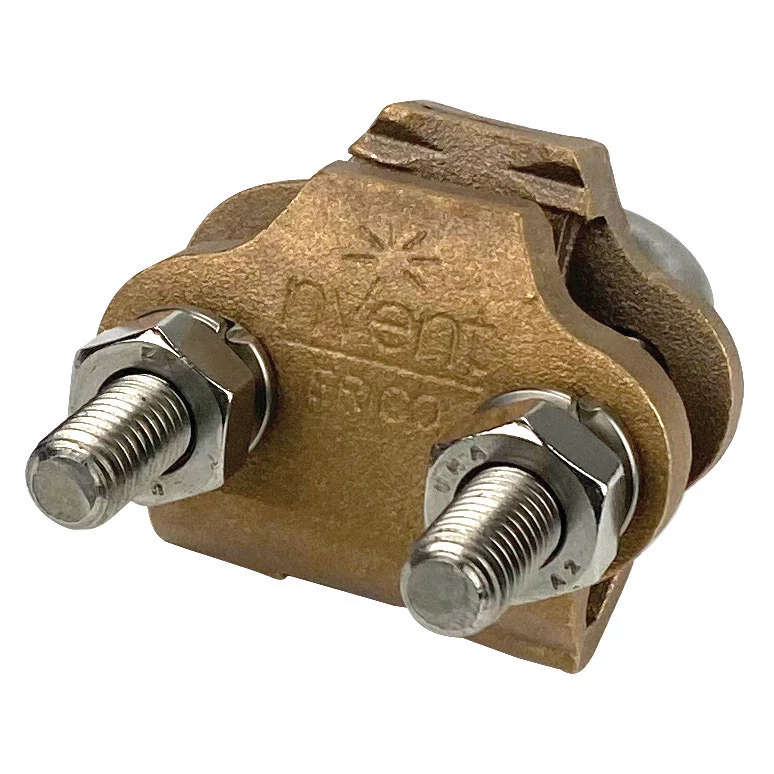 Erico GUV70185 Ground Rod Clamp, U-Bolt, Bare, One Conductor, #4 Solid ...