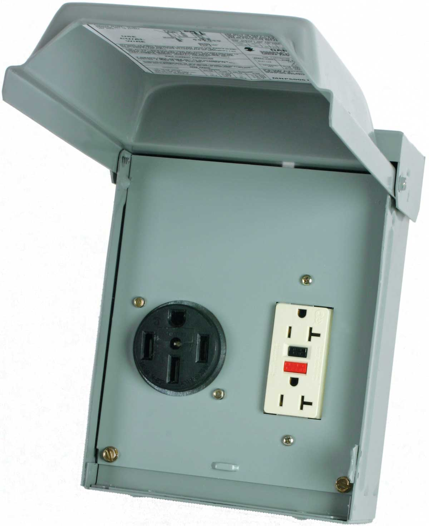 Midwest U055010 Unmetered Power Outlet, 50A 120/240V, Surface Mount ...