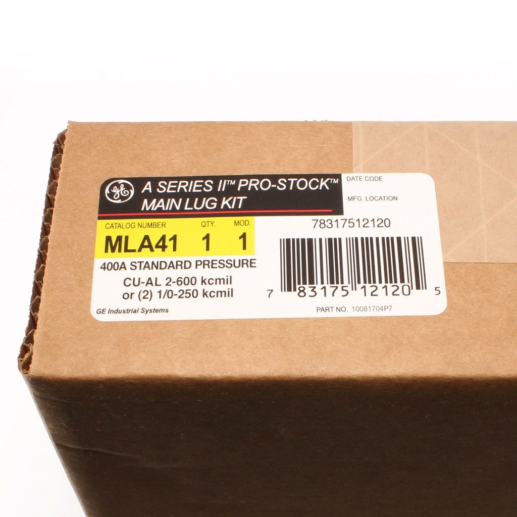 GE Industrial Solutions MLA41 400 Amp Main Lug Kit | Crawford Electric ...