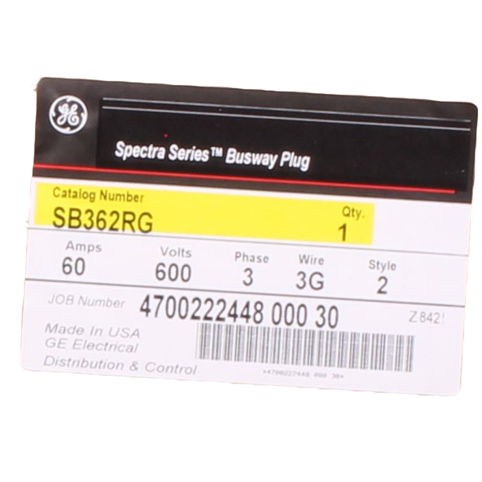 GE SB362RG SPECTRA BUSPLUG 60A W/ST | Viking Electric