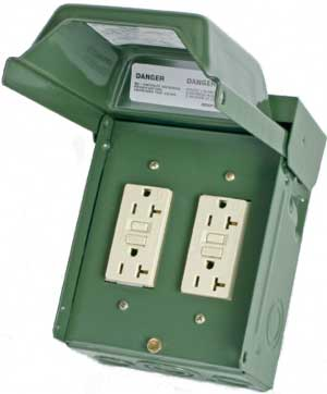 Midwest U012010GRP Unmetered Power Outlet, 20A 120V, Surface Mount, (2 ...