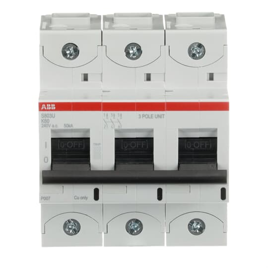 ABB S803U-K60 MCB S800 3P K 60A | Viking Electric