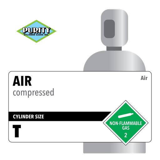 Air, T, 282 FT3, High Pressure Steel (HPS), CGA 590