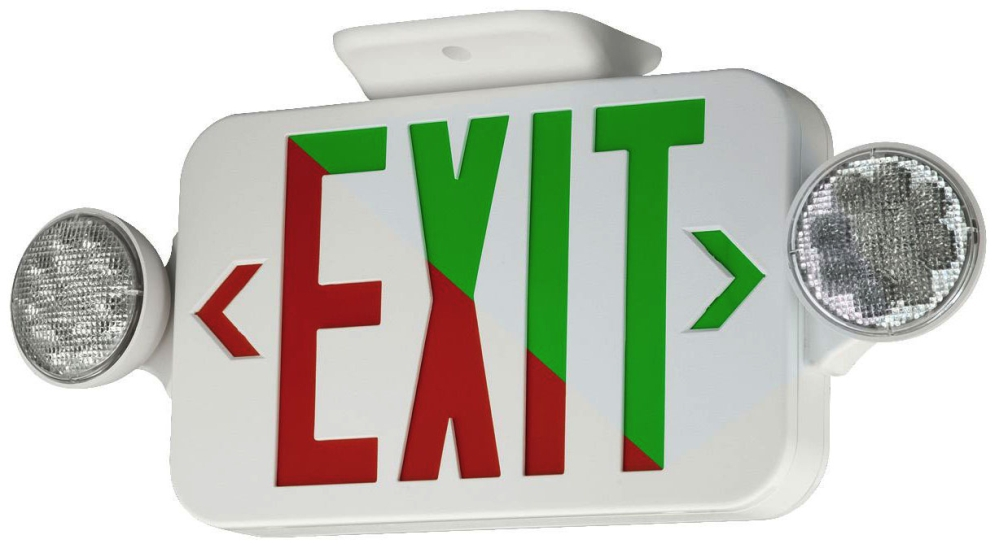 Current CCR 4.12 W 120/277 VAC Exit Sign and Emergency Light Fixture ...