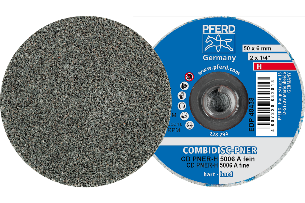 PMB48438,48438,PFERD INC.,Non-woven products|COMBIDISC® non-woven unitized discs|Aluminum oxide ...