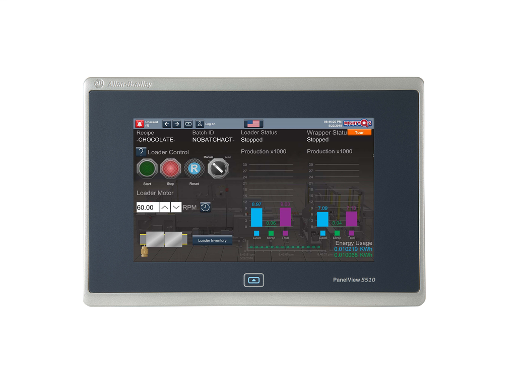 PanelView 5510 9 in. Graphic Terminal Triple-S