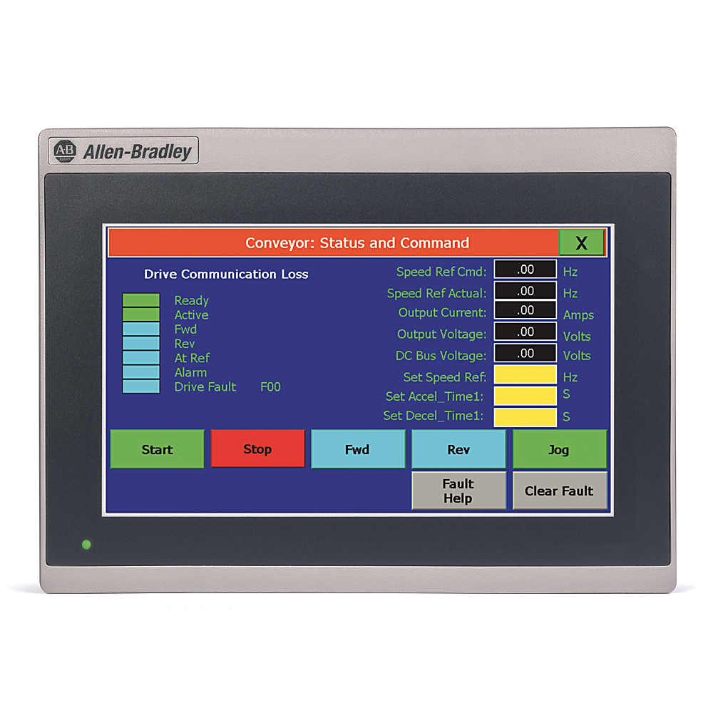 Allen-Bradley 2711R-T7T Panelview 800 7 Inch HMI Terminal | NorthEast ...