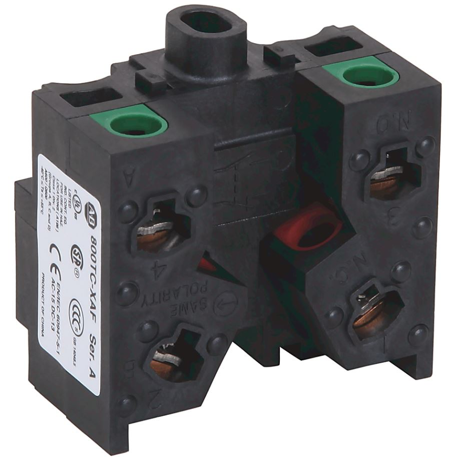 Allen Bradley 800TC-XAF 30mm Contact Block 1-NO 1-NC 800T | NorthEast ...