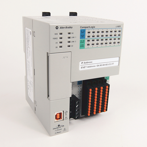 CompactLogix 5370 L1 Controller, Dual Ethernet w/DLR capability, 384KB ...
