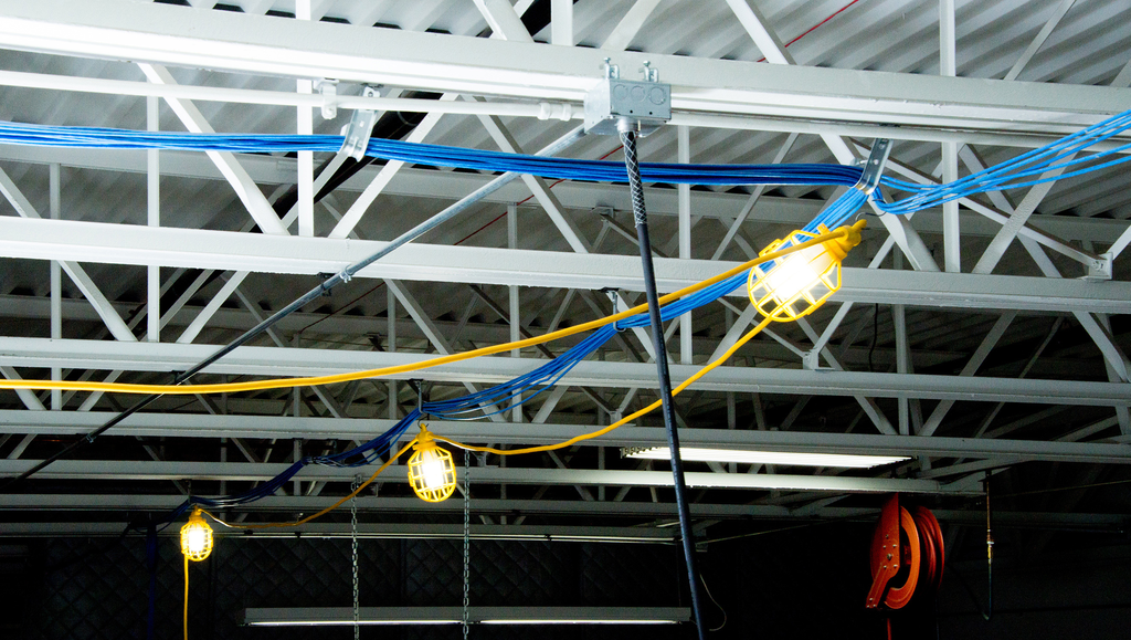 Bergen GL-100-142MPC 100ft Temporary String Light, 14/2 SJTW 15A w ...