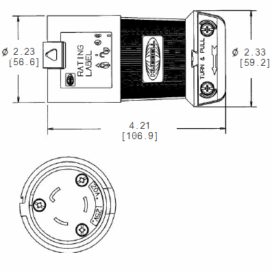 HWDK HBL2741S LKG S/SHRD PLUG, 30A | Cooper Electric