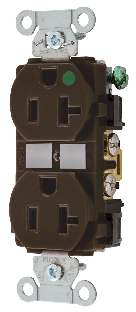 Hubbell 8300 Straight Blade Device, Duplex Receptacle, Hubbell-Pro ...
