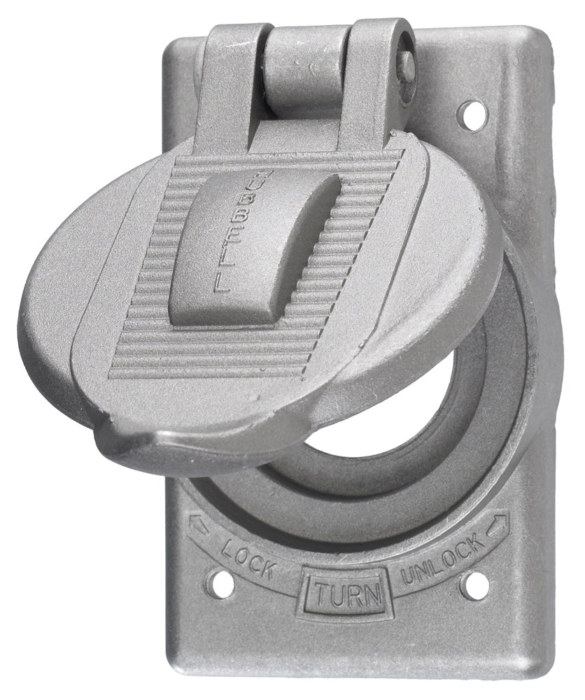 Hubbell HBL23007 Cast Aluminum Weatherproof Inlet Cover | Cooper Electric