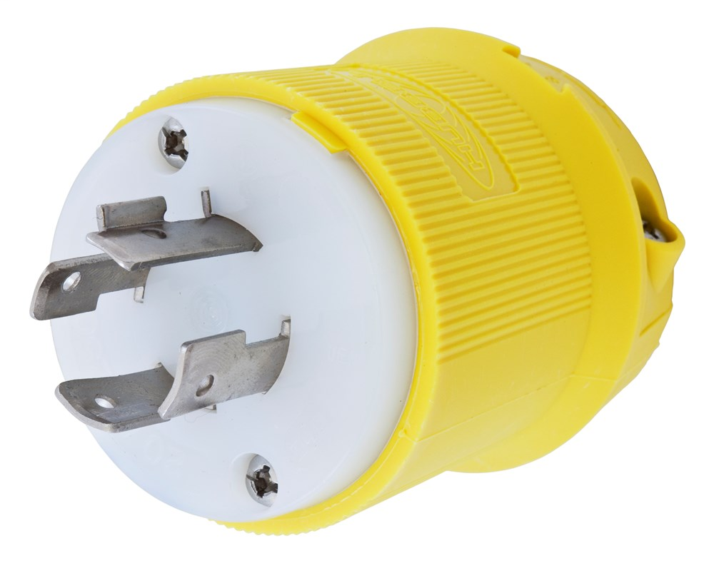 Hubbell HBL24CM21 20 Amp 250 Volt 3-Pole 4-Wire NEMA L15-20P Yellow ...