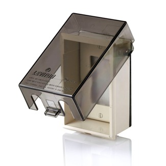 Leviton T5979-W 6.59 x 3.3 x 3.75 Inch White Thermoplastic Vertical ...