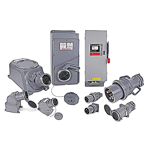 Russellstoll DF2504FRAB0 200 Amp 277/480 Volt 4-Pole 5-Wire Female Pin ...