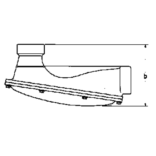 Ocal LBD5500-G 1-1/2" PVC-Coated Ferrous Iron Rigid 90° Pulling Elbow ...